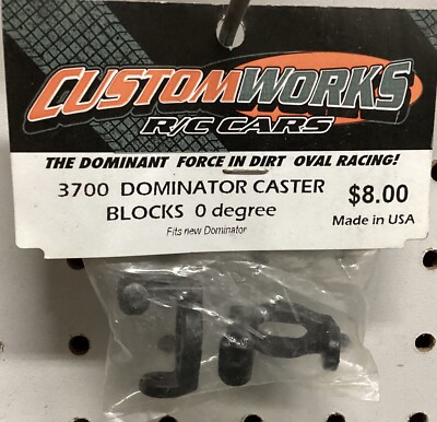 Custom Works 3700 dominator caster blocks 0 degree | eBay