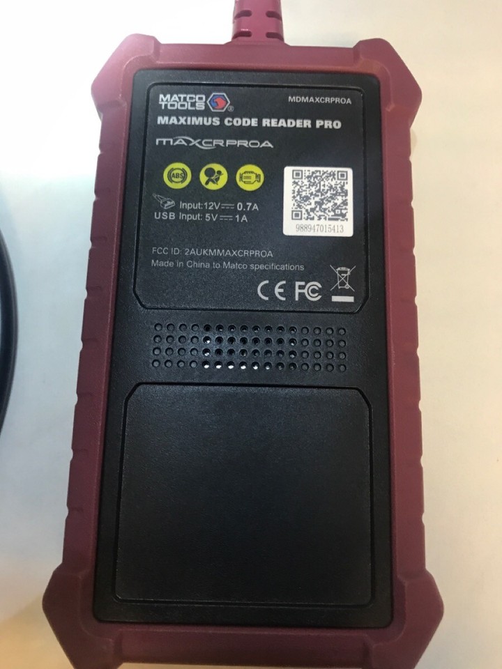 MATCO MDMAXCRPROA MAXIMUS CODE READER PRO (25379-2) | eBay