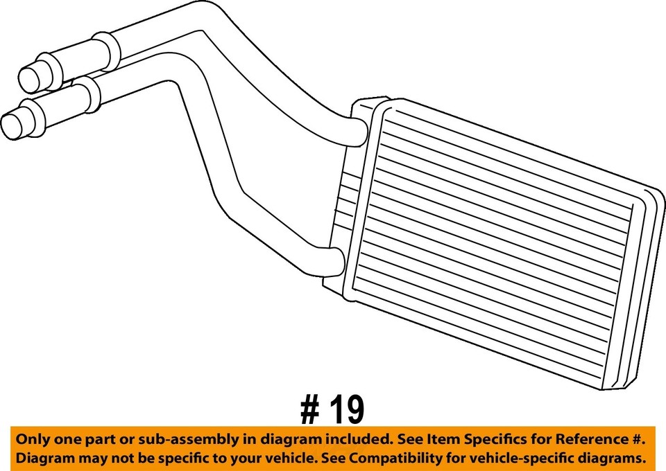 GM OEM 15-22 Canyon Heater Components-Heater Core 23135678 | eBay