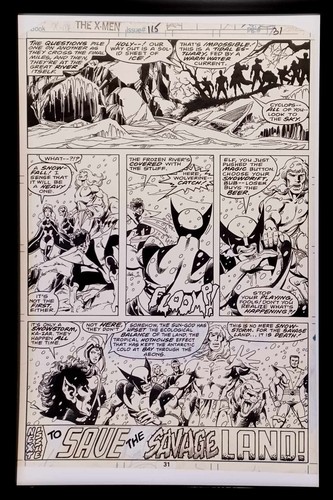 Uncanny X-Men #115 pg. 31 by John Byrne 11x17 FRAMED Original Art Print ...