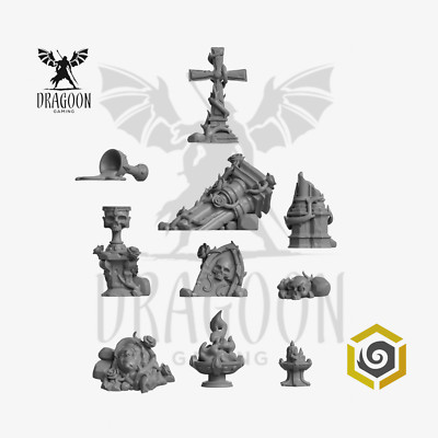 Scattered Ruins Basing Bits Pack For 28mm Scale Tabletop Wargames | eBay