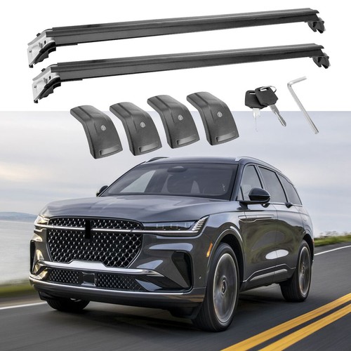 Black Lockable Cross Bar fits for Lincoln Nautilus CDX707 2024 Luggage ...