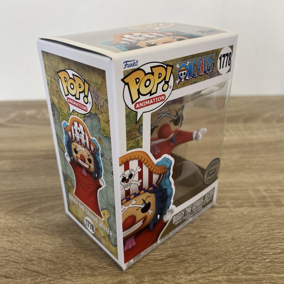 FUNKO POP! BUGGY THE GENIUS JESTER #1778 | ONE PIECE | Anime Manga ...