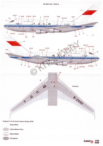 KITSHOBBY 1/144 Boeing 747SP CAAC Model Kit Set | eBay