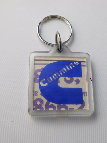 CUMMINS KEYCHAIN KEYRING FOB TAG ADVERTISING ENGINES CAR TRUCK HEAVY ...