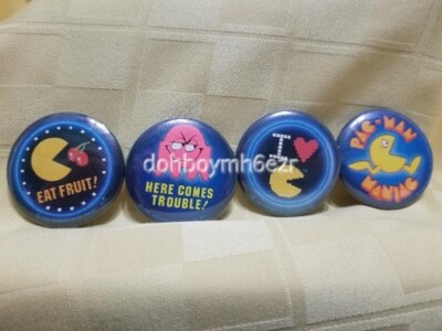 Vintage Hallmark 1982 Pac Man Video Game Button Pin LOT of 4 | eBay