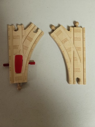 Thomas Wooden Railway Train Action Switch Split Track Lot x2 Male ...