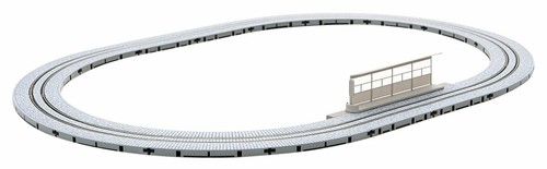 Tomix 91084 Wide Tram Mini Rail Oval Layout Set Track Layout MA-WT N ...
