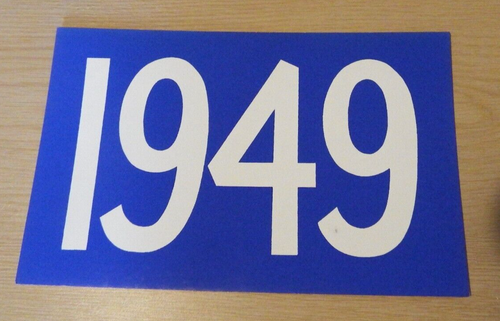 1960's Cardboard NOS Sign 1949 Old Store Auto Repair, Dealership, Used ...