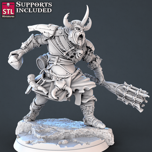 3D Printed STL Miniatures Frost Giants Set | 28 - 32mm War Gaming D&D ...