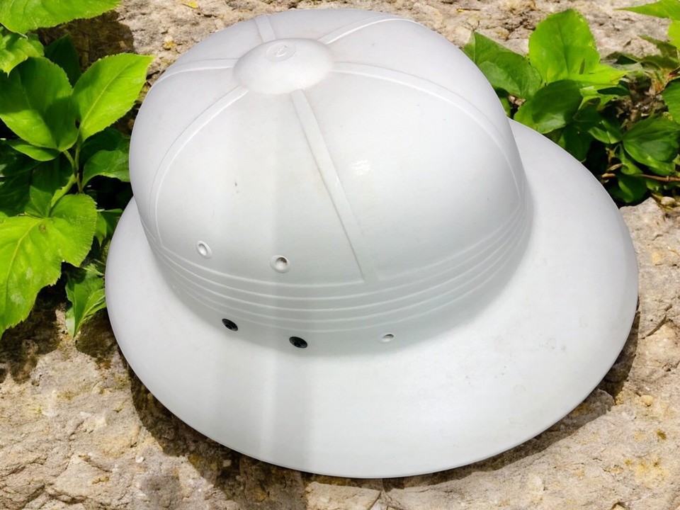 Jungle Safari Helmet Plastic White Pith Hard Hat Jungle Explorer ...