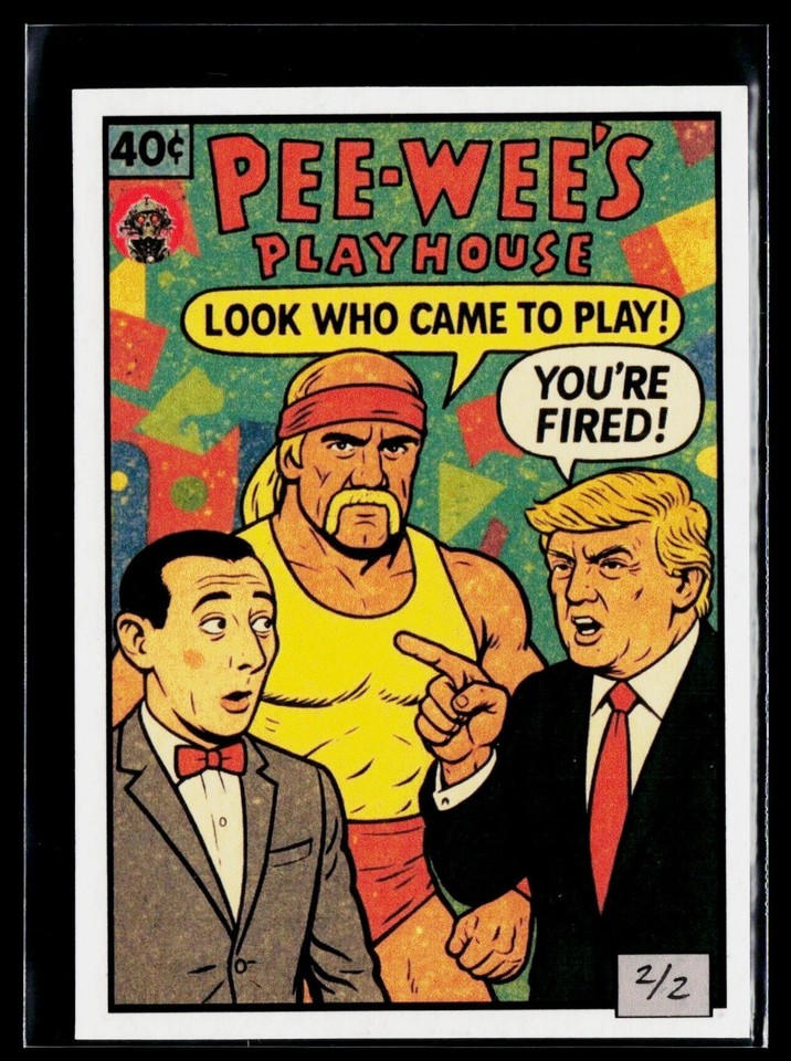 Mad Scientist 40K GPK ~ CYAN CHASE SP #'d 2/2 ~ Garfield Donald Trump ...