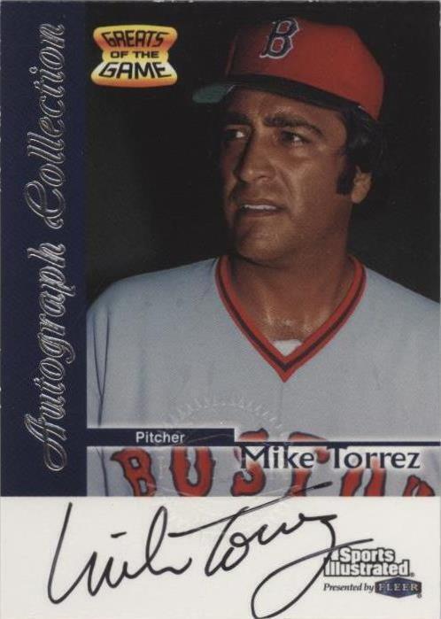 1999 Fleer Sports Illustrated Greats of the Game - Autographs Mike ...