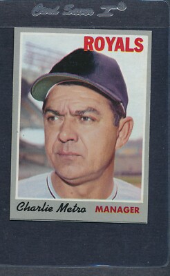 1970 Topps #016 Charlie Metro Royals NM *10314 | eBay