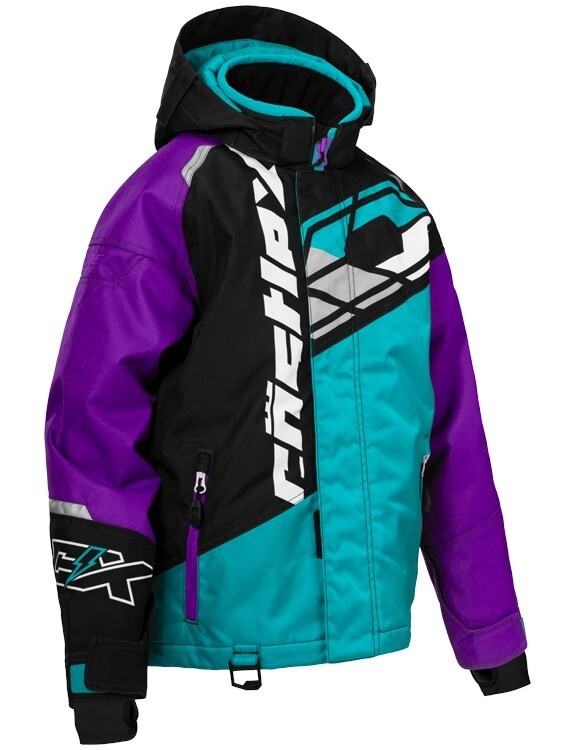 CODE-G4 YOUTH JACKET TURQUOISE/GRAPE/BLACK MED Snowmobiling Waterproof ...