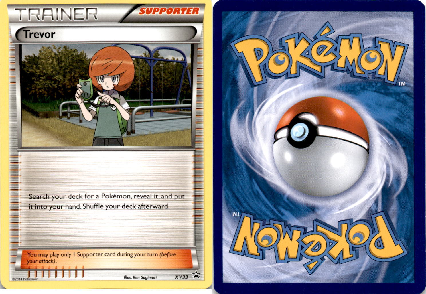 2014 Pokemon, XY Promos, #XY33 Trevor, Black Star Promo | eBay