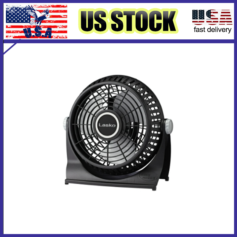 Lasko 10-in 2-Speed Desk Fan Breeze Machine Portable Lightweight Home ...