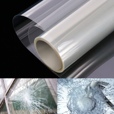 Security Window Film Clear Self-Adhesive Anti Shatter Glass UV ...