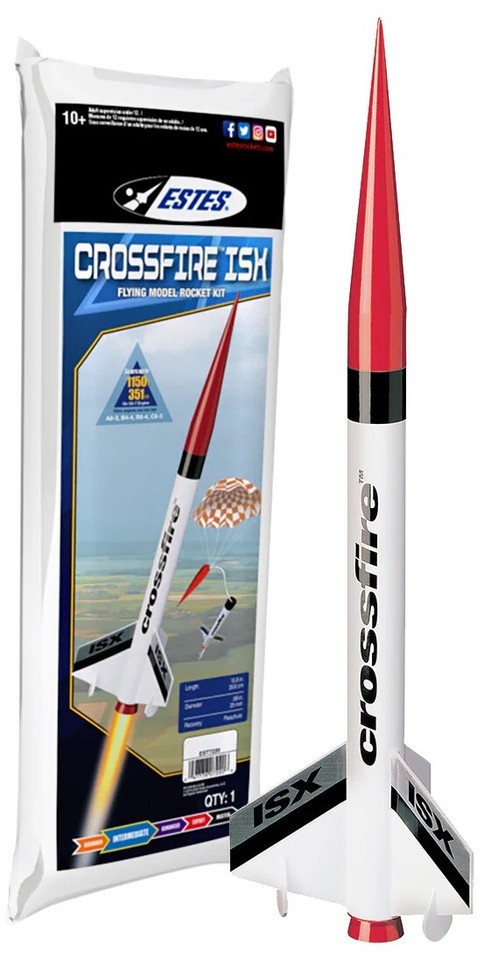 Estes 7220 Crossfire ISX Model Rocket Kit - Intermediate Skill Level | eBay