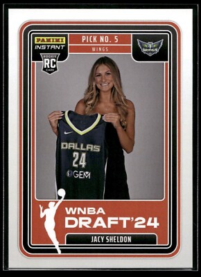 2024 Panini Instant WNBA Jacy Sheldon DRAFT NIGHT 1/461 SP Dallas Wings ...