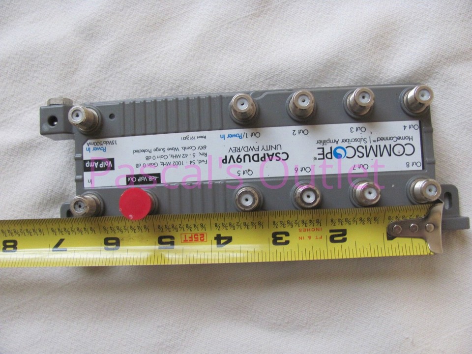 Passive VoIP Amplifier Commscope CSMAPDU9VPI 9-Port MoCA, Unity FWD/REV ...