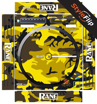 Rane Twelve 2019 Version Skin | Camo Yellow | Protective Decal ...
