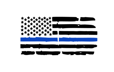 Distressed Blue Line Flag Decal - USA American Flag - Universal Fit ...