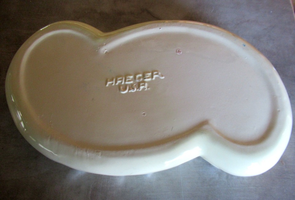 Haeger Pottery PLANTER DISH Mid-Century Modern BLUE WHITE | eBay