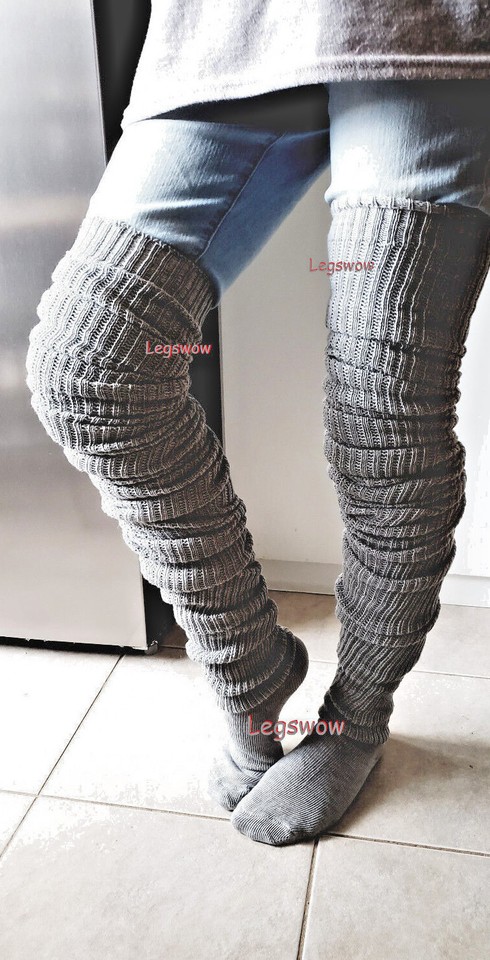 Long Loose Thigh High Slouch Socks Over Knee Japanese School Girl OTK ...