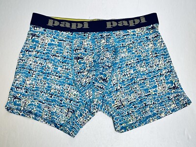 Papi Men’s Underwear Cotton Stretch Sports Boxer Brief - Size Small ...