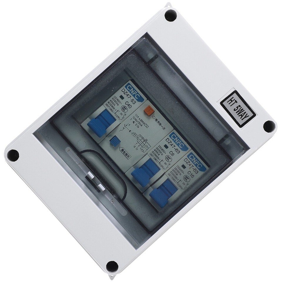 2 Way Consumer Unit fuse box & MCB Circuit Breakers Isolator Shed ...