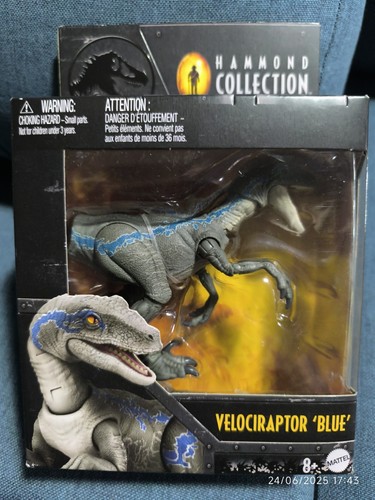 Brand New Mattel Jurassic World Hammond Collection Velociraptor Blue | eBay