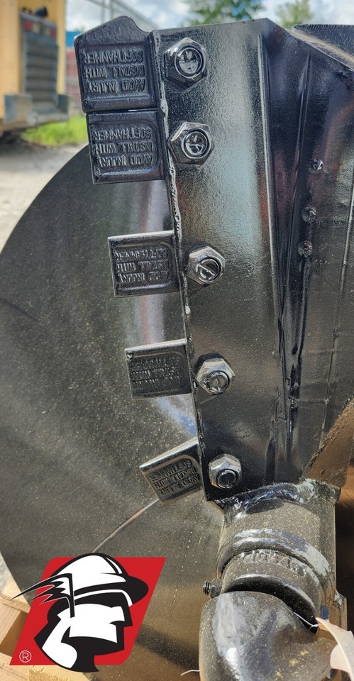 Dirt and Clay Auger Bit 24" Diameter 48" Long Fits 2" Hex Auger | eBay