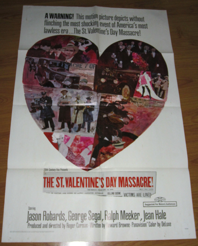 The St. Valentine's Day Massacre Original 1sh Movie Poster | eBay