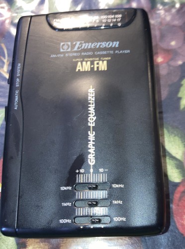 Vintage Emerson AM FM Cassette Recorder Portable Player AC2126cs Used ...