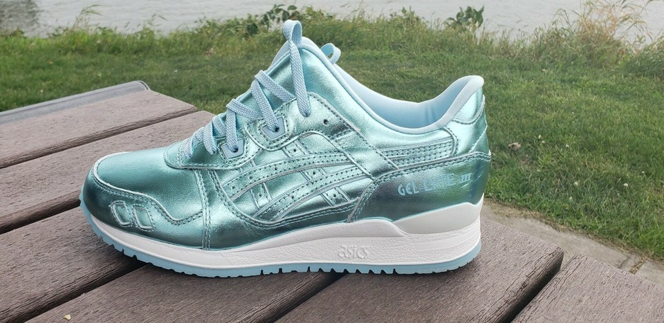 NEW ASICS GEL LYTE III WOMEN'S RUNNING SHOES ICE BLUE /ICE BLUE 100% ...