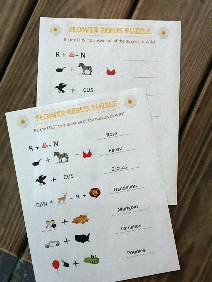 Rebus Puzzles Wedding