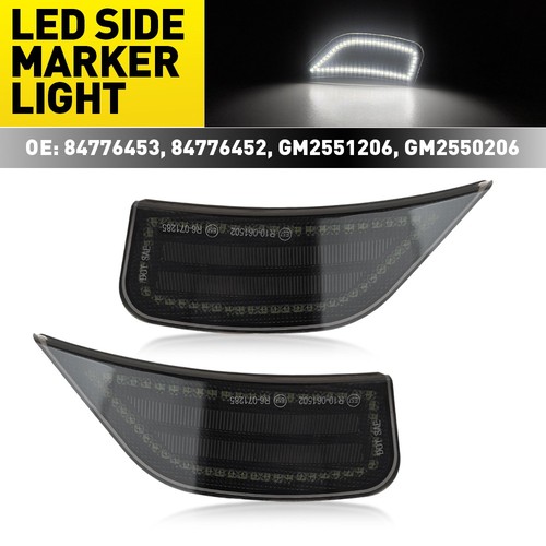 Side Marker Light White LED For 21-23 Cadillac Escalade Chevy Suburban ...