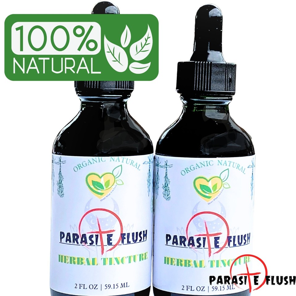 Parasite Flush Tincture 2oz | Organic Herbal Detox Drops | Herb Detox ...