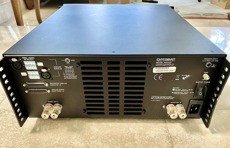 Datasat RA2400 Stereo Power Amplifier, 2-Channel 400W X 2 into 8 ohms ...
