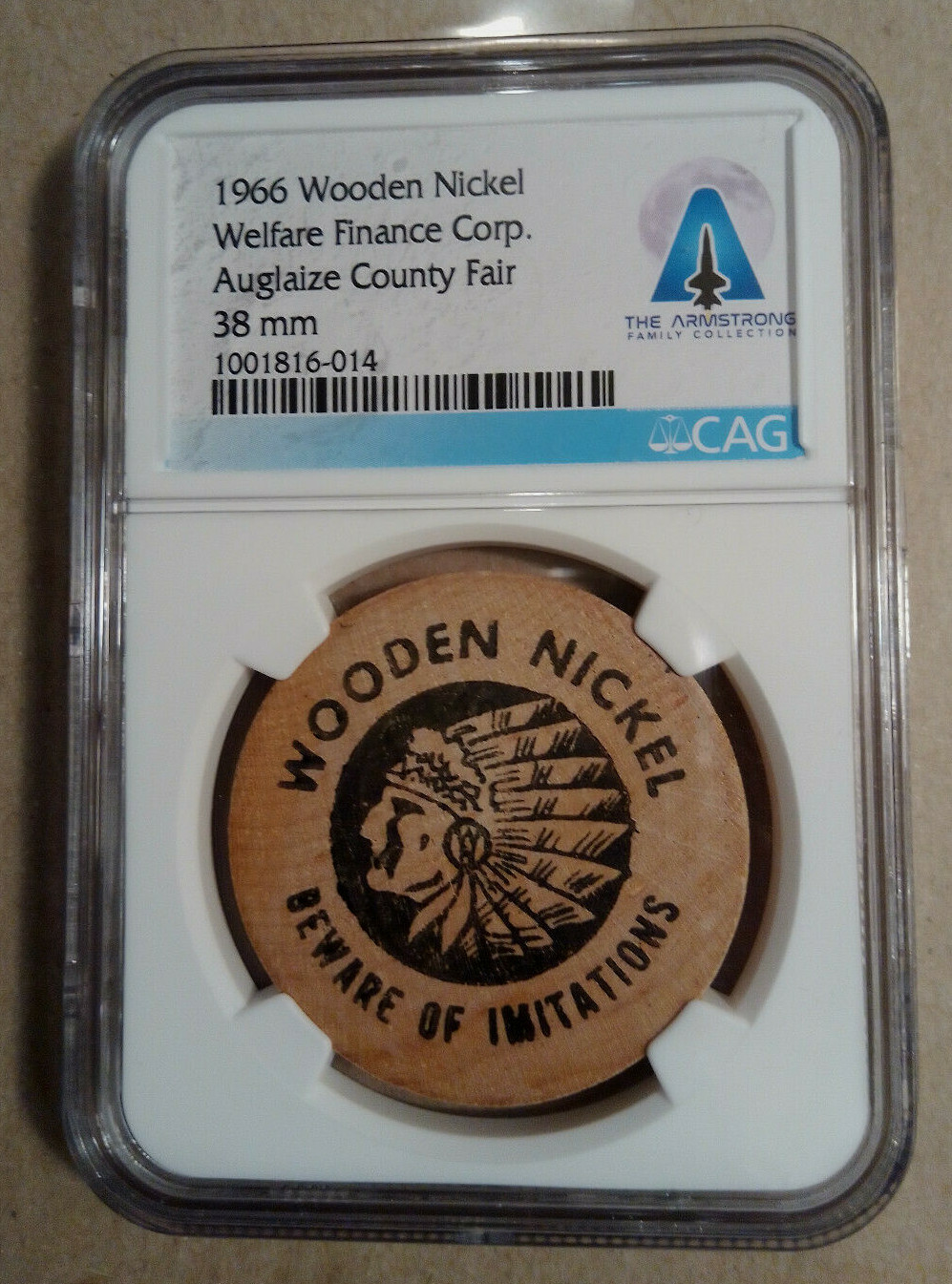 ***NEIL ARMSTRONG COLLECTION WOODEN NICKEL FROM HOMETOWN | eBay