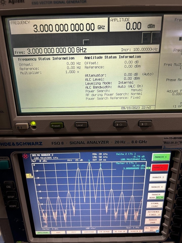 Agilent E4438C ESG Vector Signal Generator, 250kHz-6GHz, Loaded with ...
