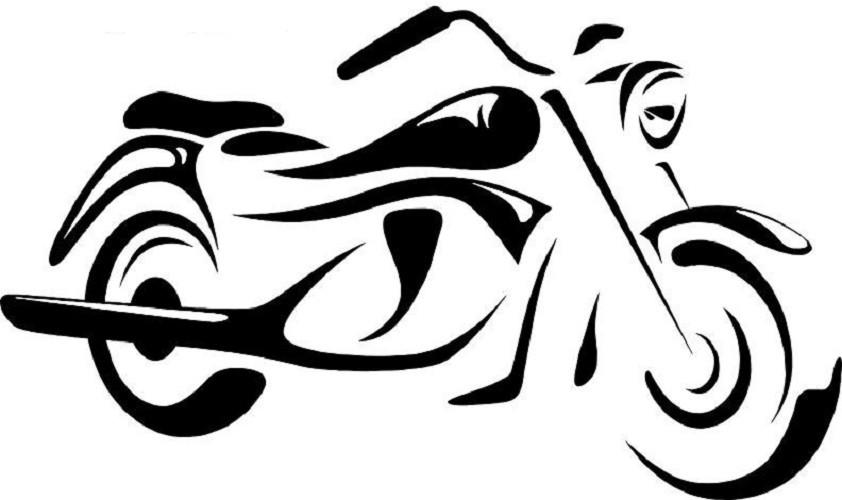 Tribal Motorcycle Clipart