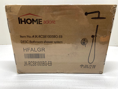 Ihome Adore JK-RCS85018BG Shower System in Brushed Gold | eBay