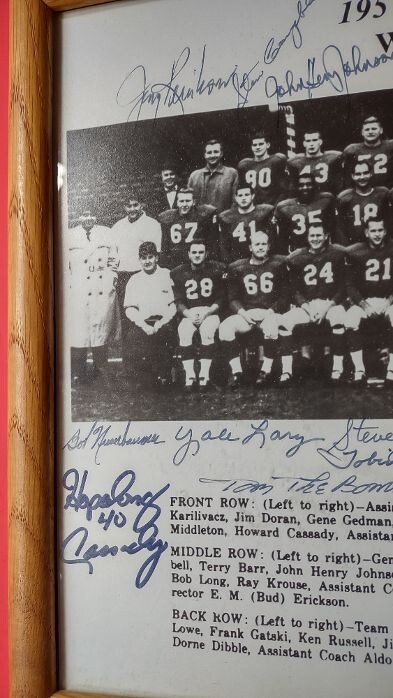 1957 Detroit Lions World Champions 27 Autographs 12X16 Lary, Schmidt ...