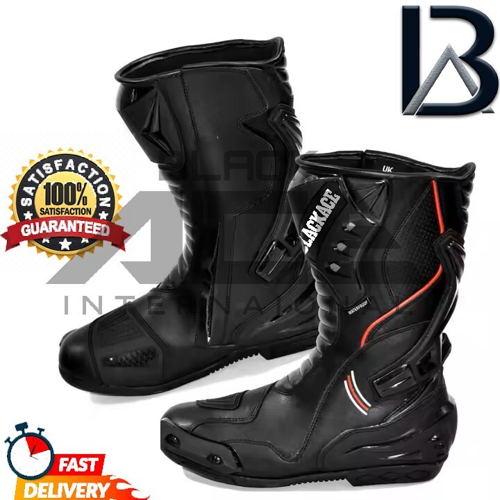 Motorcycle Motorbike Racing Leather Boots Shoes Motorcycle Race Boots ...