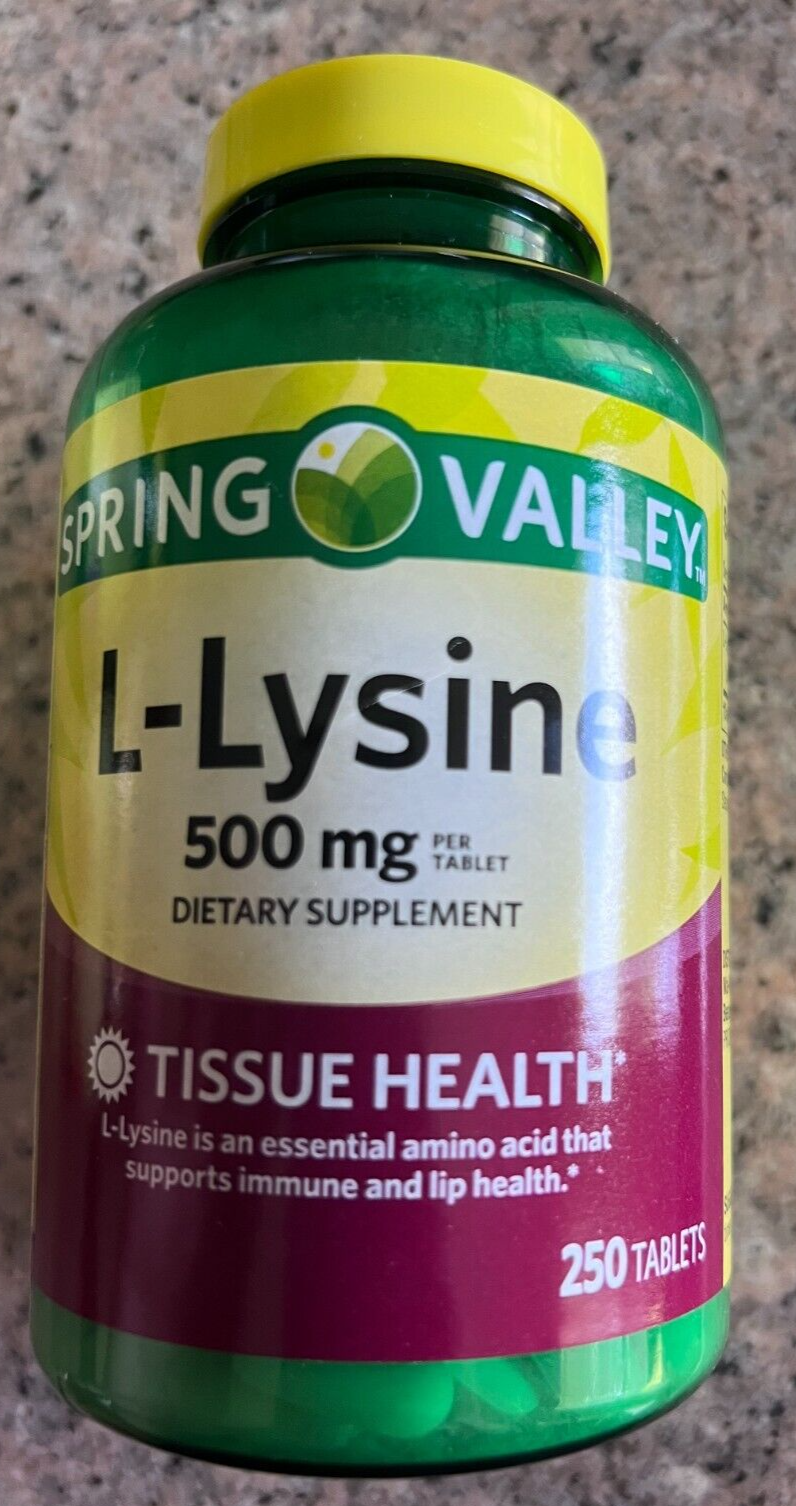 Spring Valley L-Lysine 500MG Dietary Supplement - 250 Count for sale ...