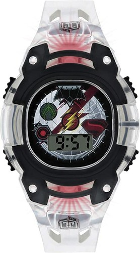 Justice League Digital Watch with LED Light Up Case and Strap ...