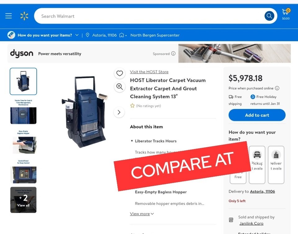 HOST Liberator Carpet Vacuum Extractor Carpet And Grout Cleaning System ...