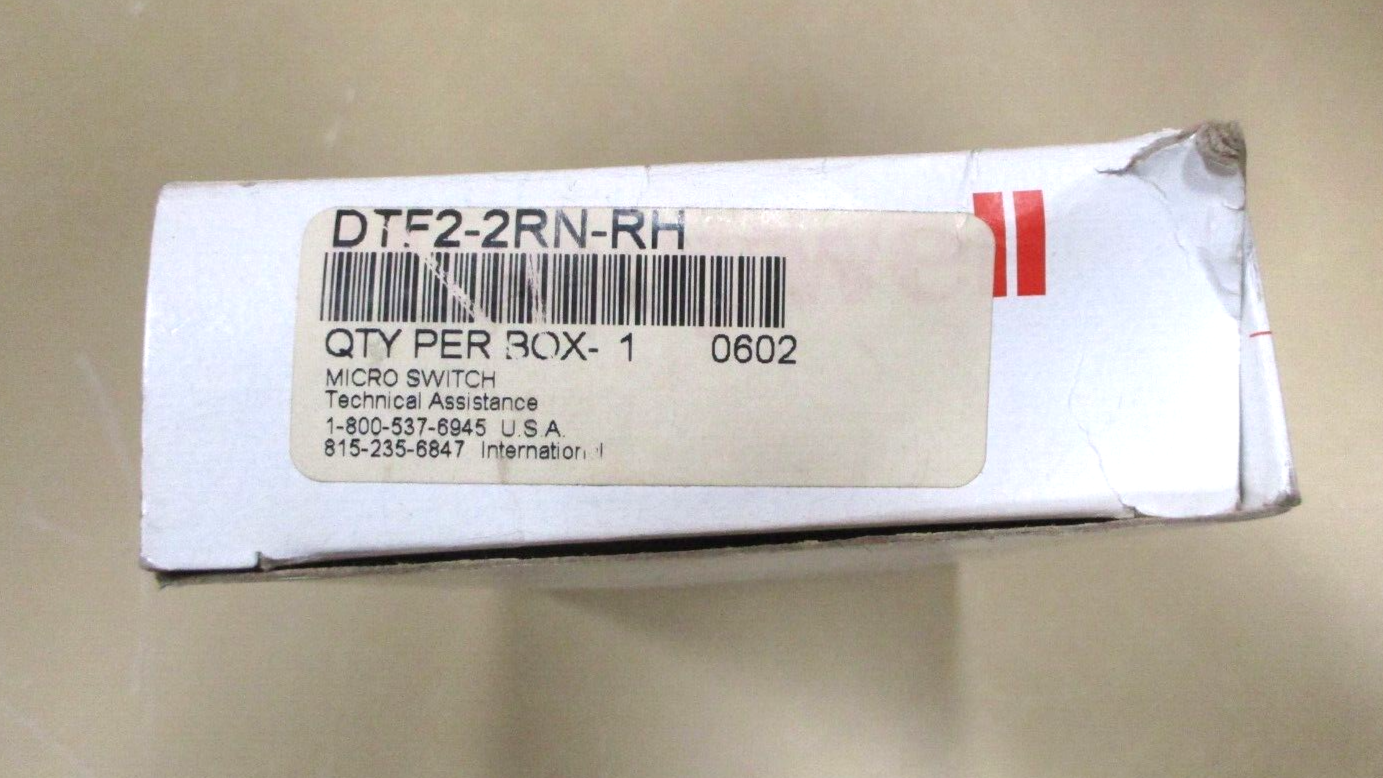 Honeywell DTF2-2RN-RH Micro Switch 10A Current Rating 250VAC 250VDC Max ...